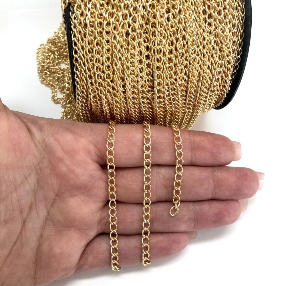 Gold Plated 0.80 Gourmet Chain – PetekBoncuk